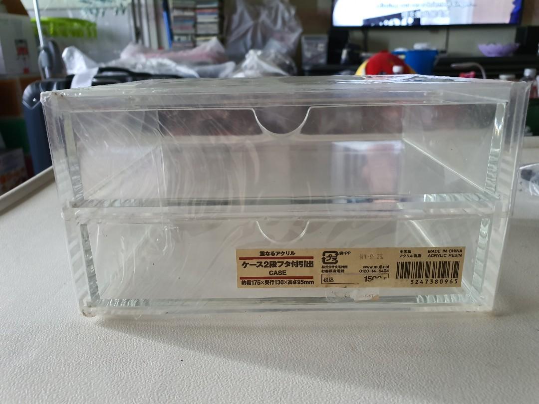 Muji Acrylic Case 2 Drawers, Furniture & Home Living, Home Improvement ...