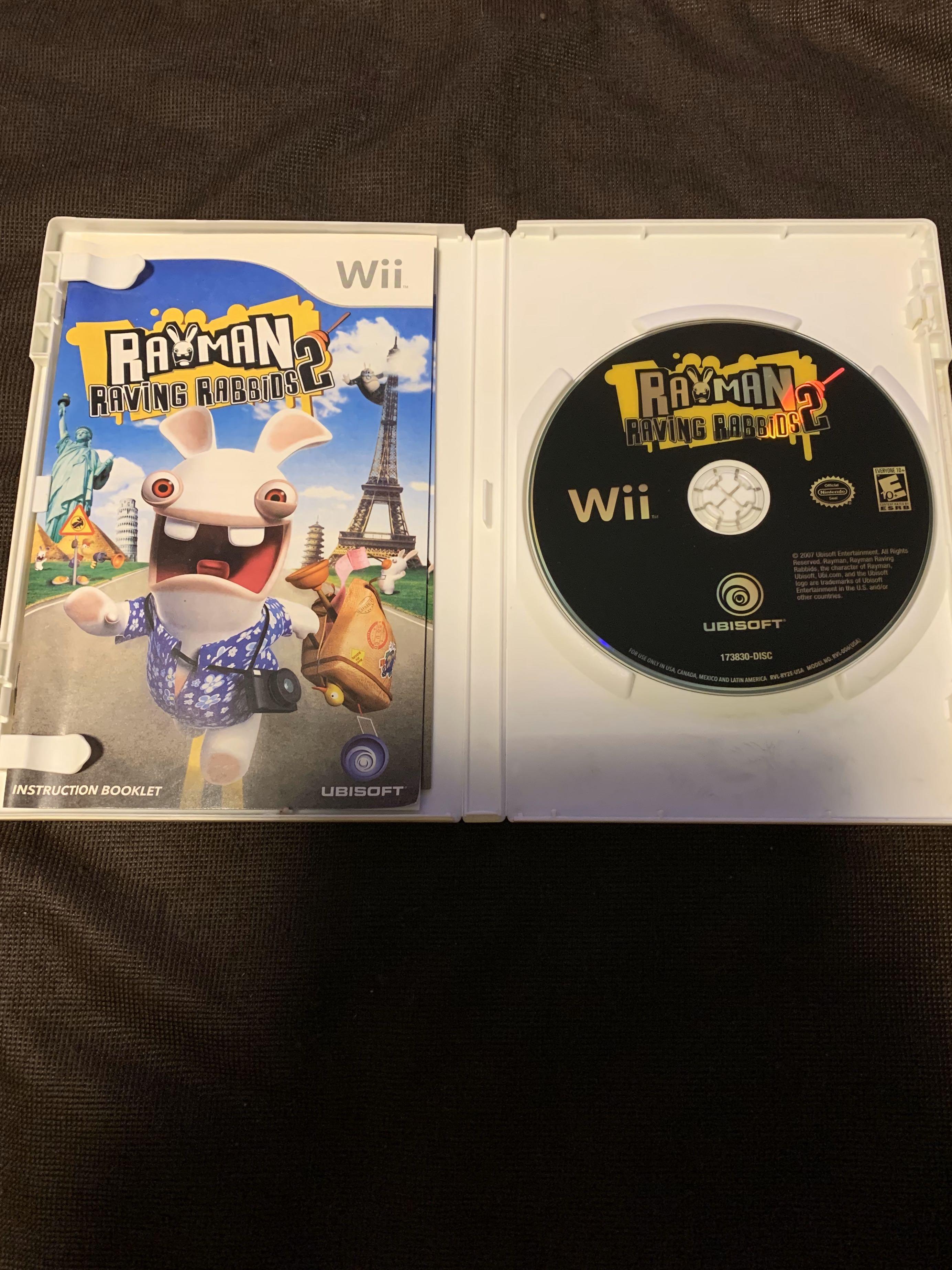 Nintendo Wii Rayman 2 raving rabbids 2, Video Gaming, Video Games ...