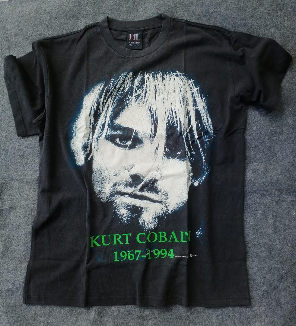 Nirvana Kurt Cobain Vintage Tshirt, Men's Fashion, Tops & Sets, Tshirts ...