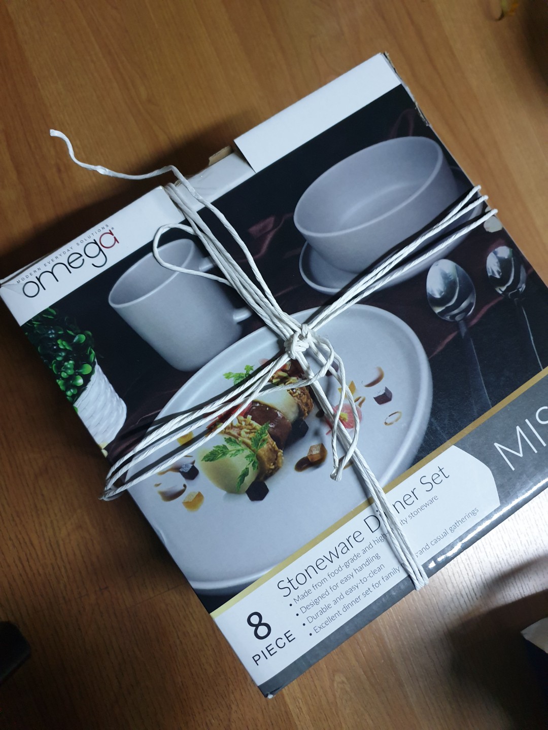 Omega 8-piece Stoneware Dinner Set, Furniture & Home Living ...