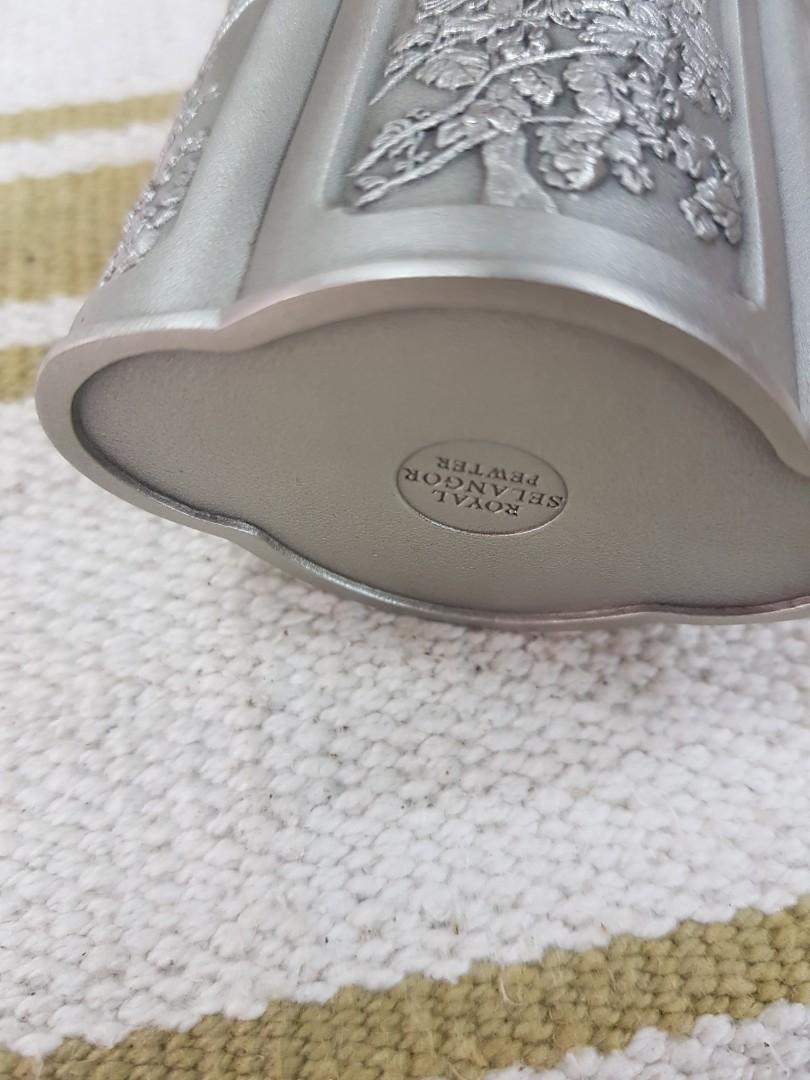 Pewter miniature Chinese Tea caddy container four seasons, Furniture ...