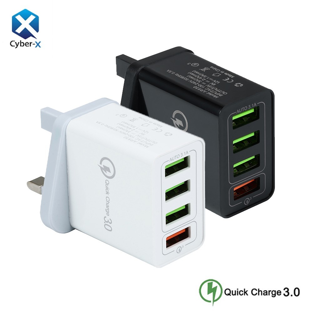 Qualcomm Quick 3.0 Wall 4 Port USB Fast Charging Portable, Computers ...