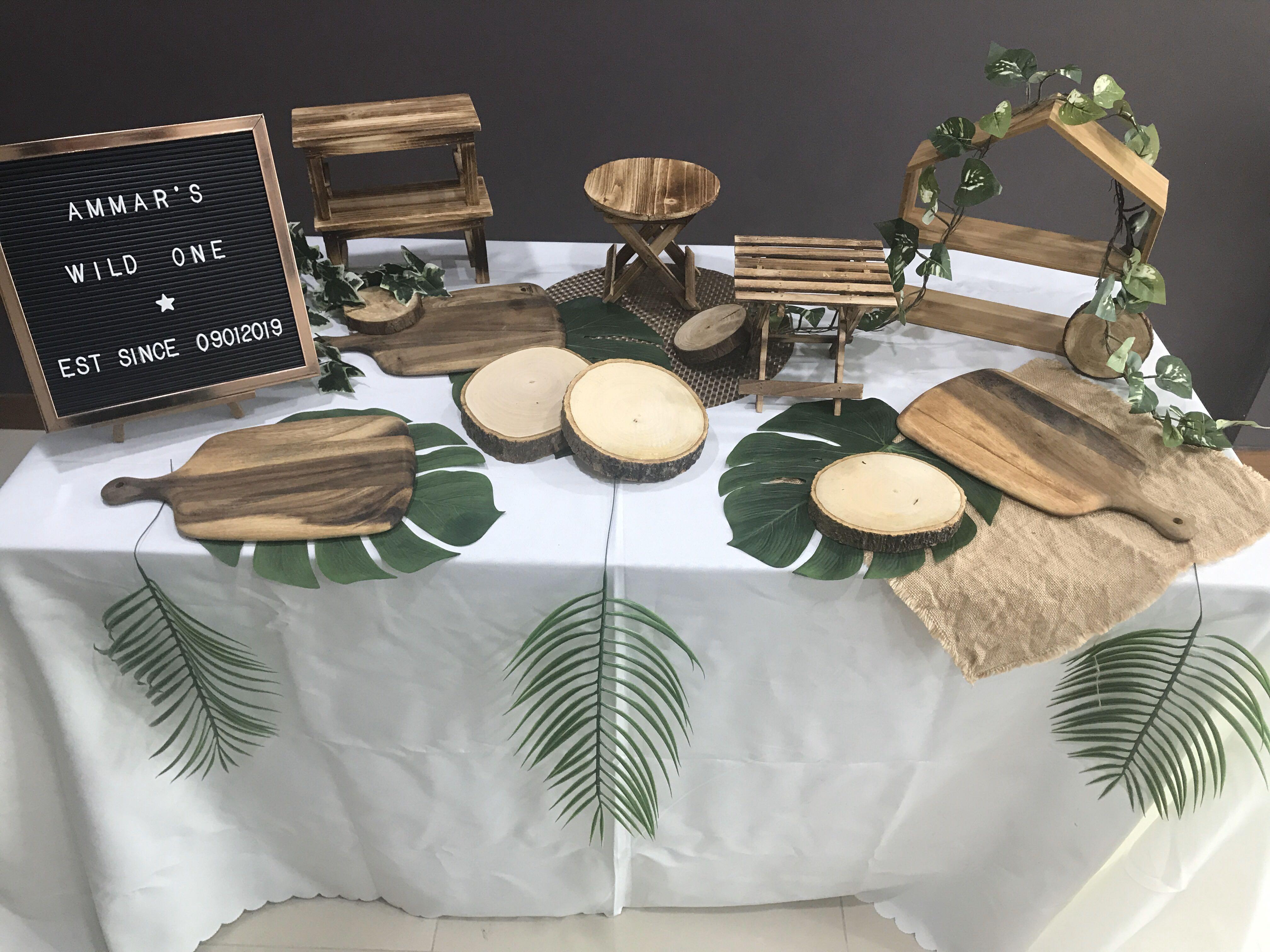 [RENTAL] DIY Dessert Woodland / Safari Table Set-Up, Lifestyle Services ...