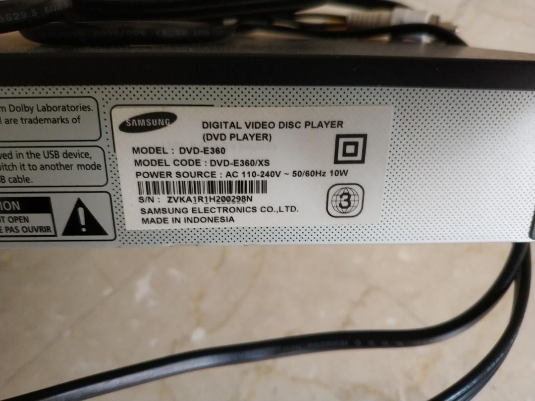 Samsung DVD Player, TV & Home Appliances, TV & Entertainment ...