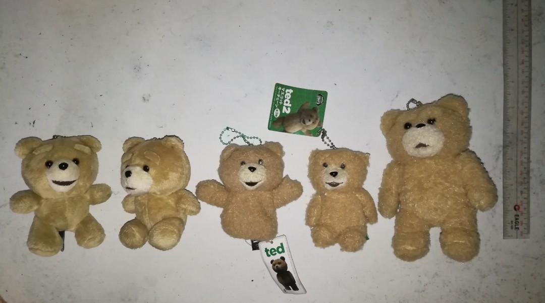 Ted Plush 5 Pieces Set Stuff Toy Teddy Bear Plushie, Hobbies & Toys ...