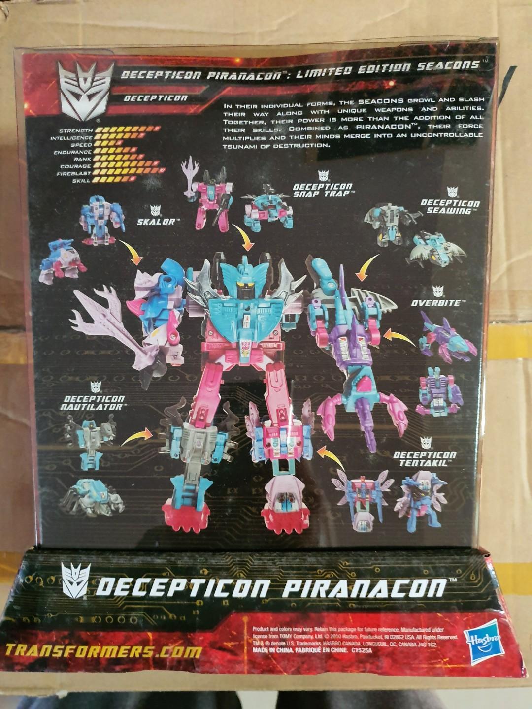 Transformers g1 seacons piranacon misb, Hobbies & Toys, Toys & Games on ...