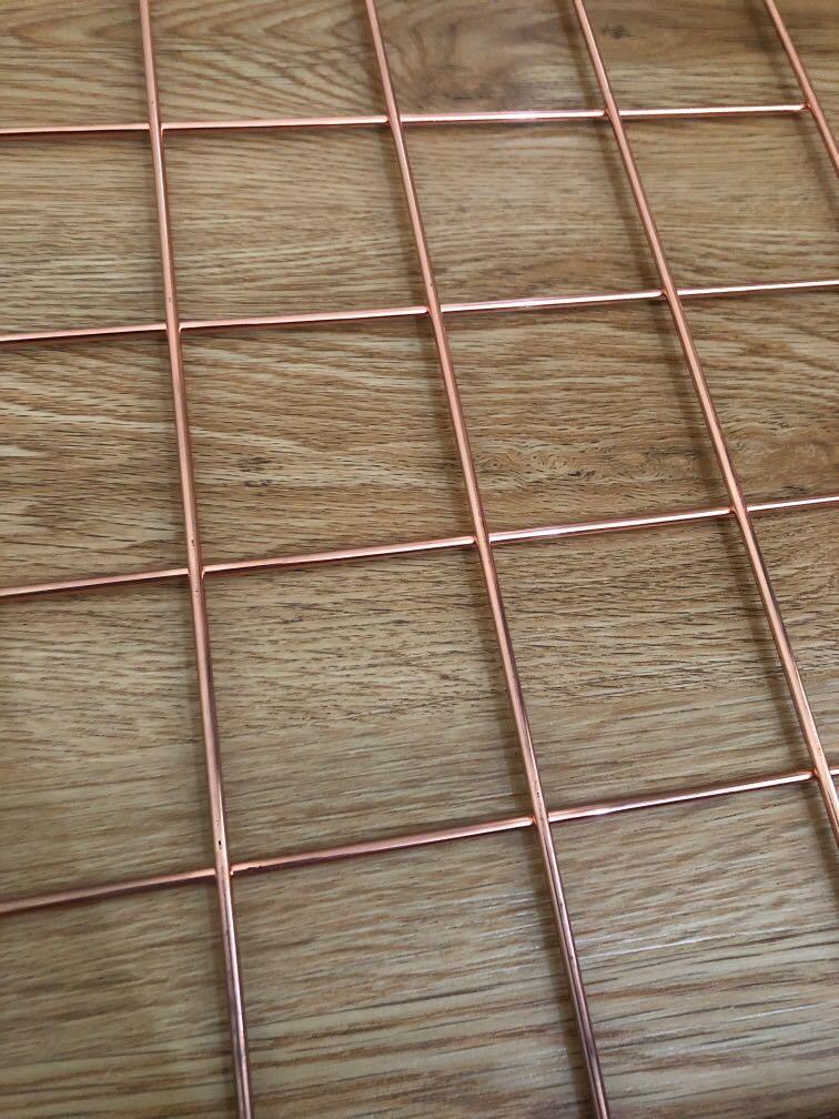 Wall Grid Wire Mesh in Rose Gold, Furniture & Home Living, Home Decor ...