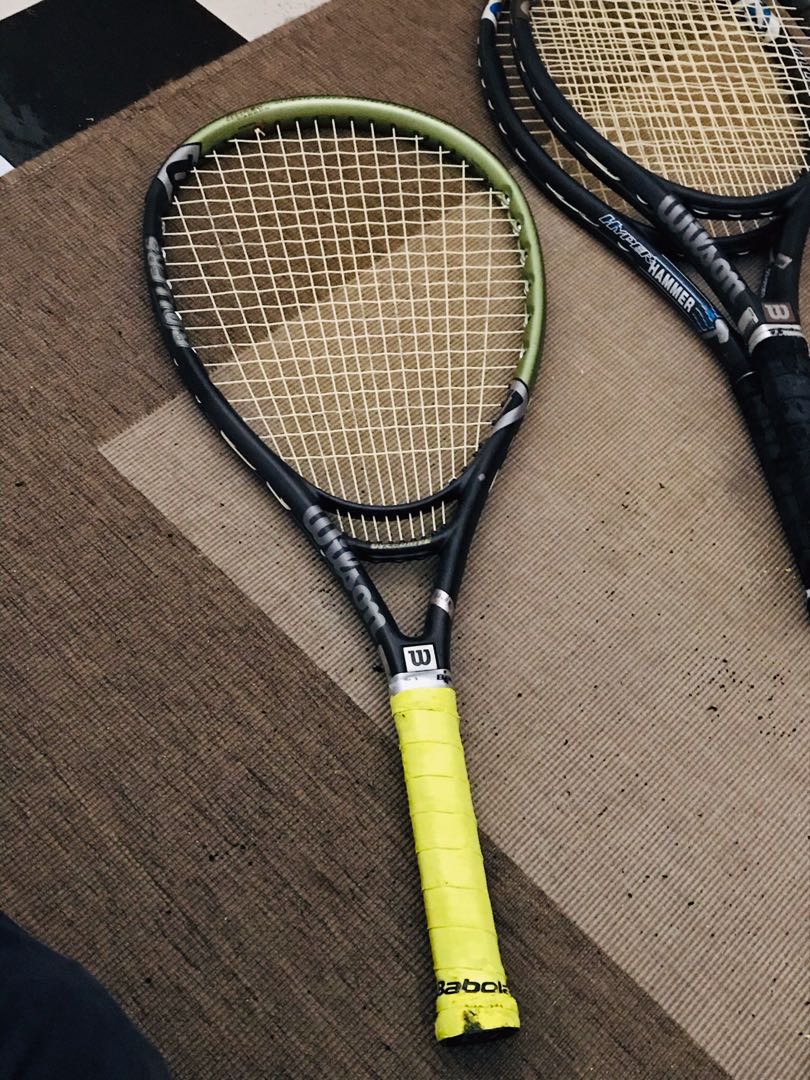 Wilson hyper hammer roller 2.6 tennis racket, Sports Equipment, Sports ...