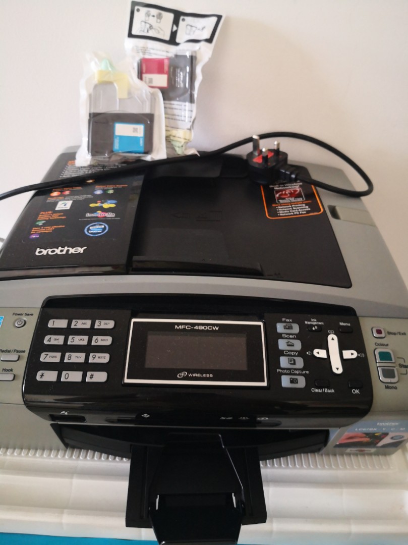 Wireless Brothers Printer MFC490CW with Autofeed, Computers & Tech ...