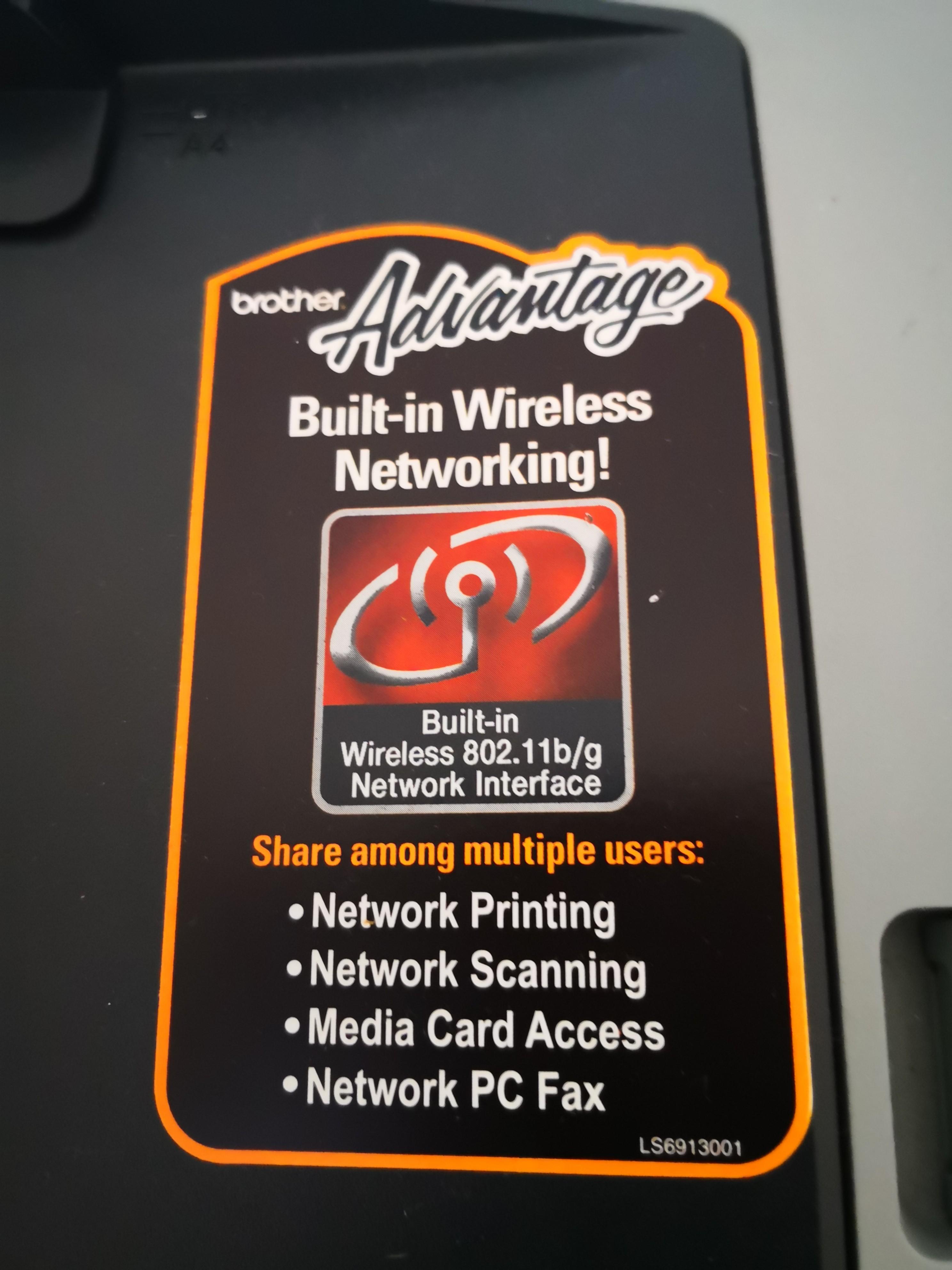 Wireless Brothers Printer MFC490CW with Autofeed, Computers & Tech ...