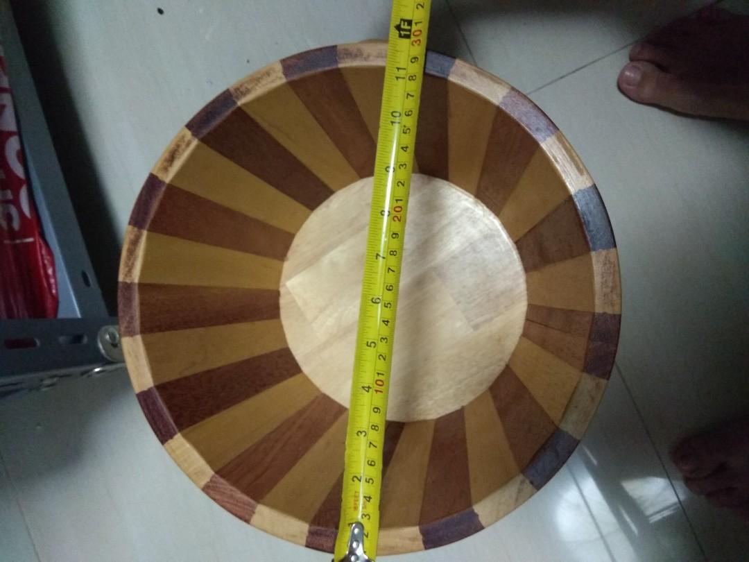 Wooden rice bucket container CNY, Furniture & Home Living, Kitchenware ...