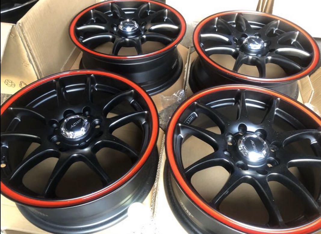 14" Acw Wheels 4Holes pcd100-114 Bnew mags, Car Parts & Accessories ...