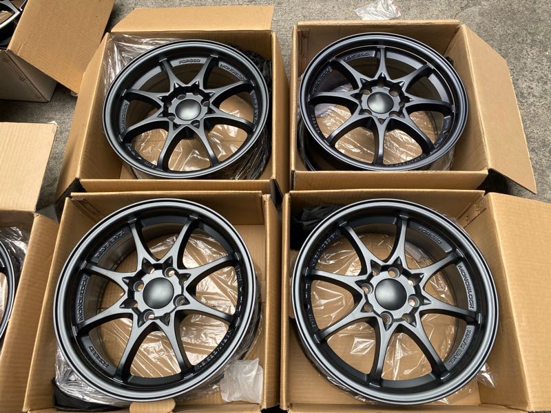 15" Ce28 Matte Gray Ty294 Mags 4Holes pcd 100-114 bnew, Car Parts ...