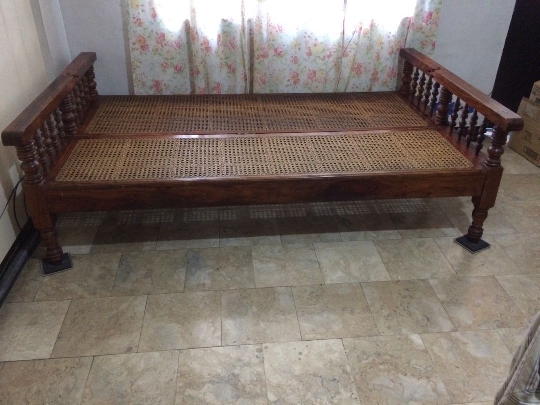 Antique Narra Native Sofa Bed, Furniture & Home Living, Furniture ...