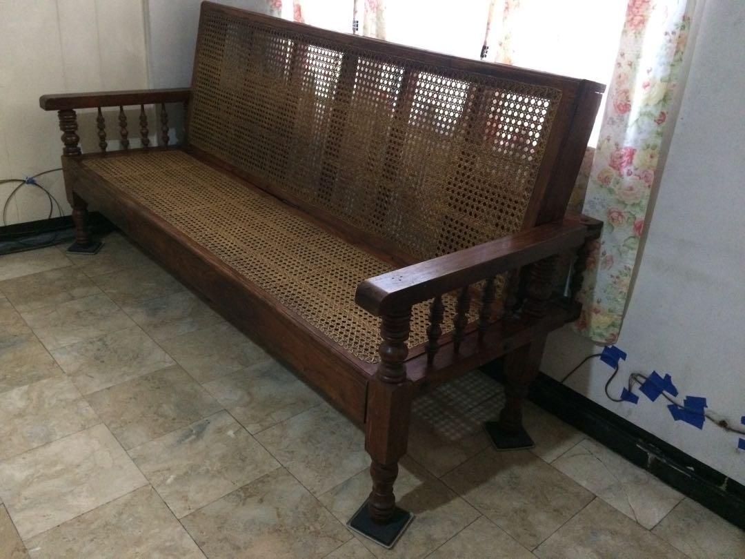 Antique Narra Native Sofa Bed, Furniture & Home Living, Furniture ...