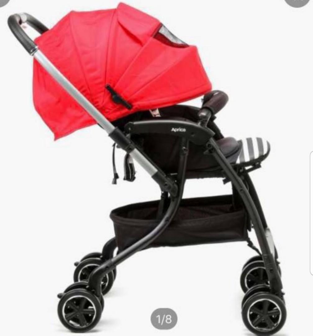 Aprica Luxuna Dual Stroller (Red), Babies & Kids, Going Out, Strollers ...