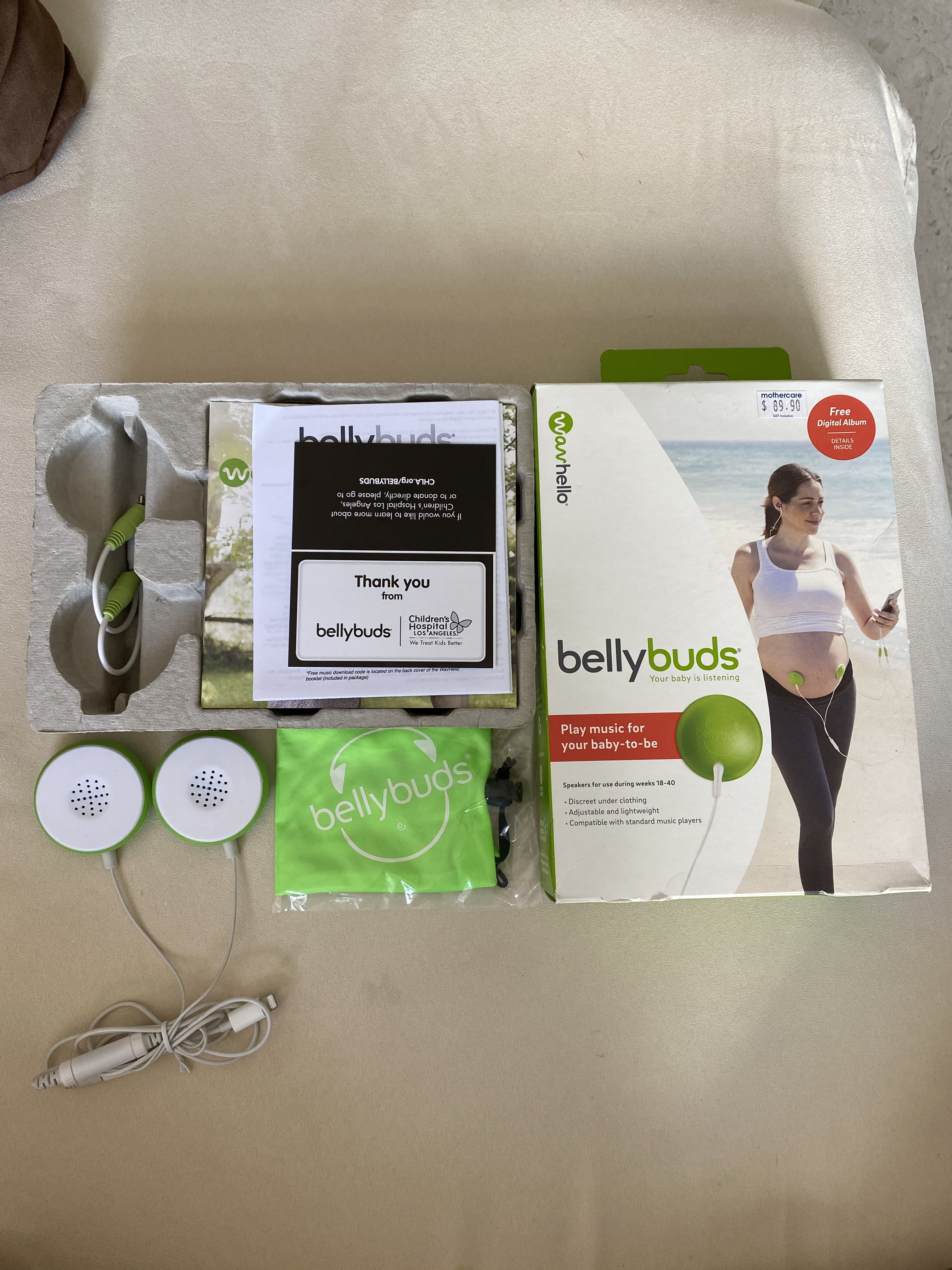 Bellybuds baby bump prenatal headphone, Babies & Kids, Infant Playtime ...