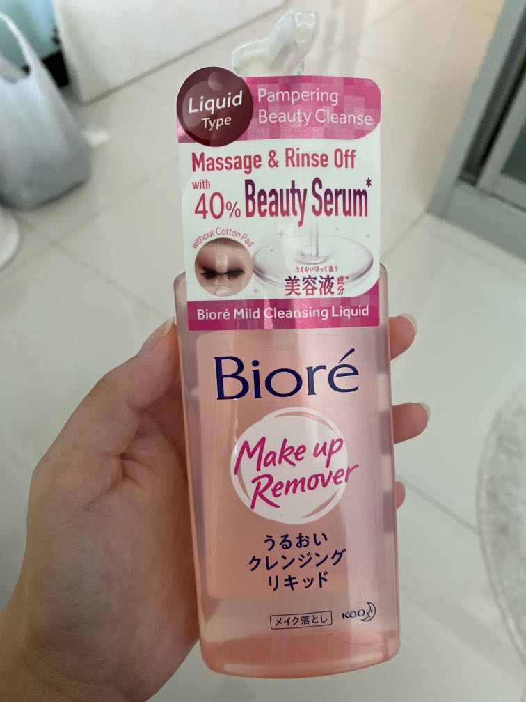 Biore Makeup Remover Liquid Serum, Beauty & Personal Care, Face, Face ...