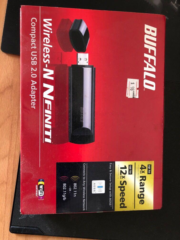 Buffalo Wireless N USB Adapter, Computers & Tech, Parts & Accessories ...