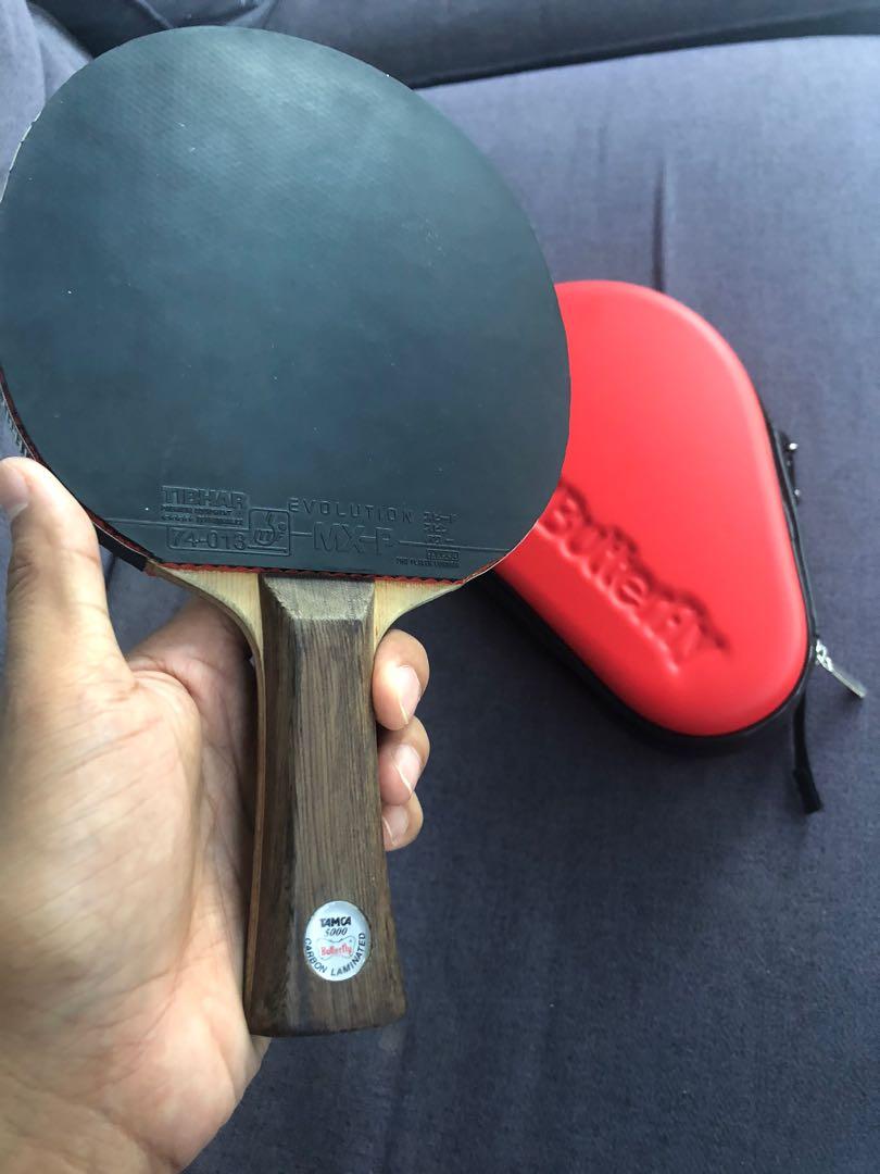 Butterfly Gergely T5000 with MXS/MXP, Sports Equipment, Sports & Games ...