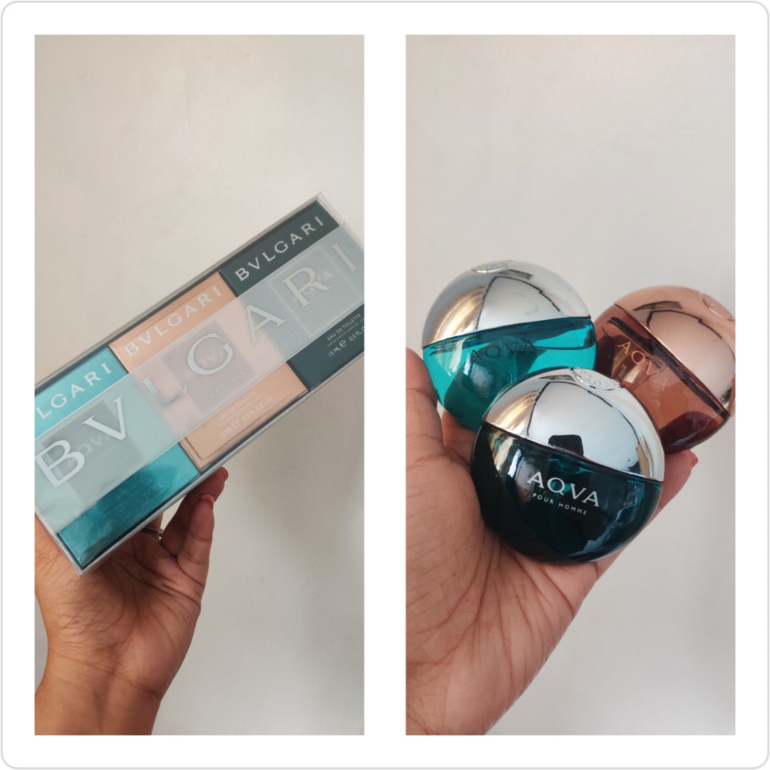 Bvlgari Aqva set authentic US tester perfume, Beauty & Personal Care ...