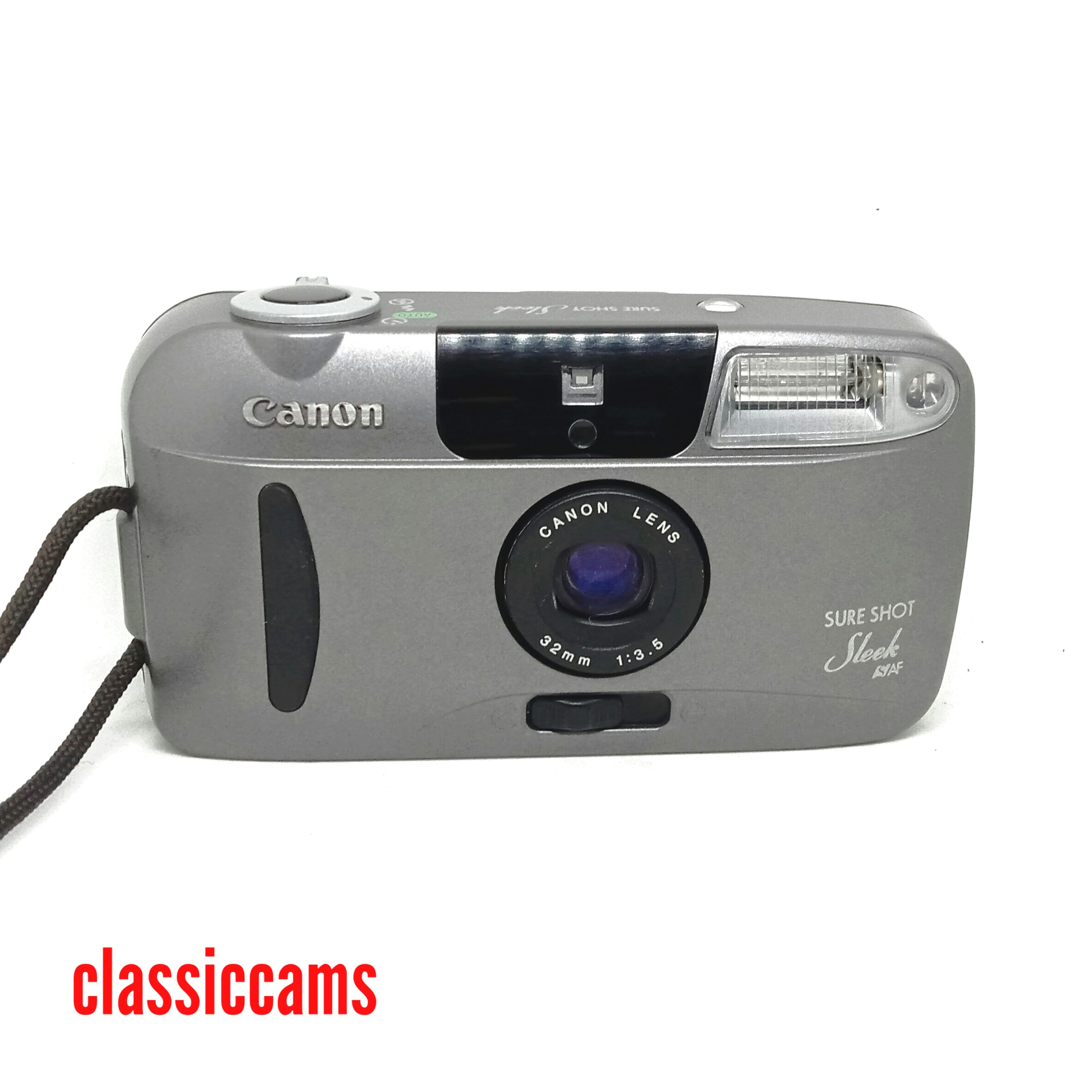 Canon Sure Shot Sleek 35mm Film Camera, Photography, Cameras on Carousell