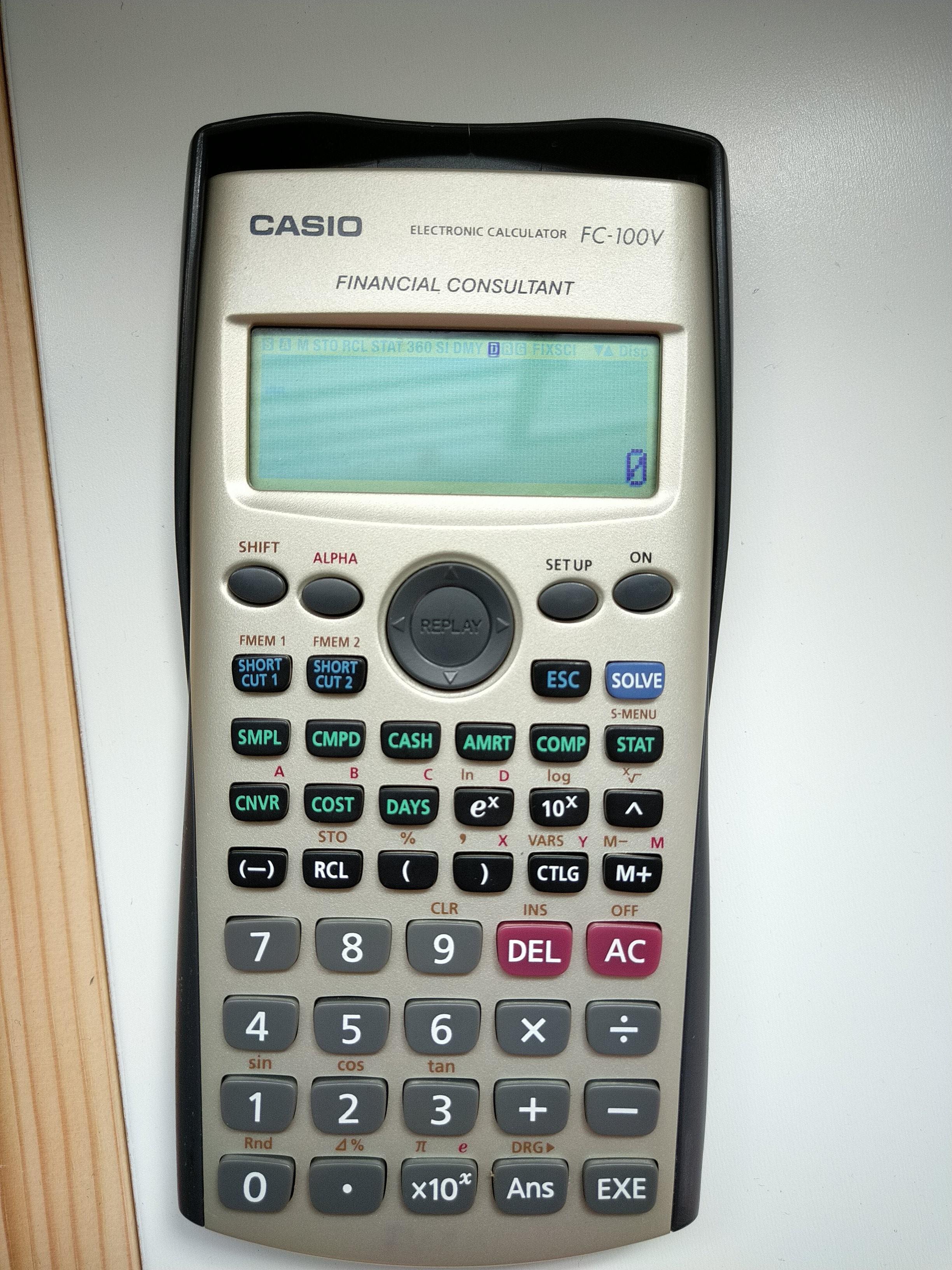 Casio FC 100V Calculator, Computers & Tech, Printers, Scanners ...