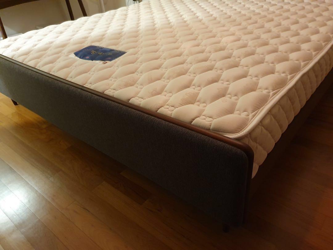 Castlery Patrick King Sized Bed Frame - Slate Gray (New), Furniture ...