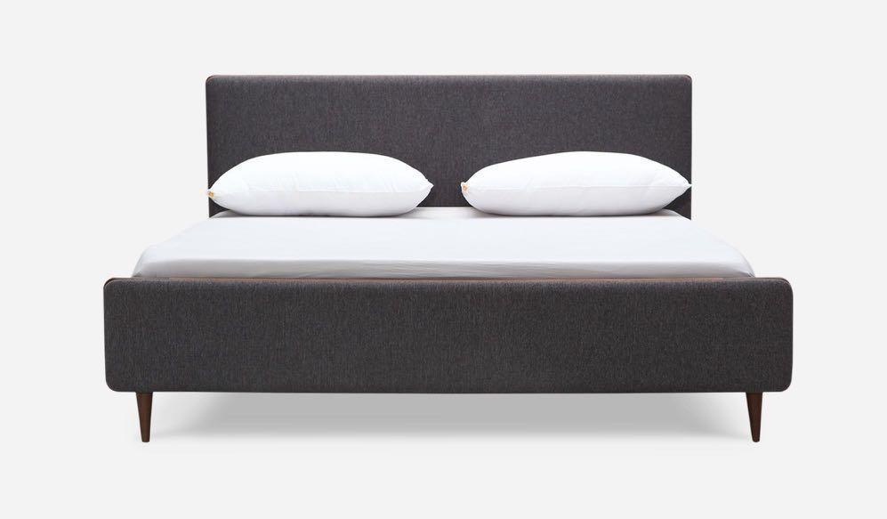 Castlery Patrick King Sized Bed Frame - Slate Gray (New), Furniture ...