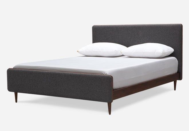 Castlery Patrick King Sized Bed Frame - Slate Gray (New), Furniture ...