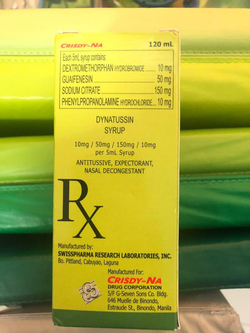 DYNATUSSIN SYRUP 120ML - Exp 9/2021, Everything Else on Carousell