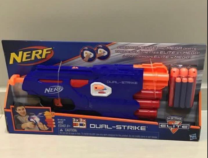 Free Delivery Brand New Nerf N-Strike Elite DualStrike Blaster DualStrike, Hobbies & Toys, Toys ...
