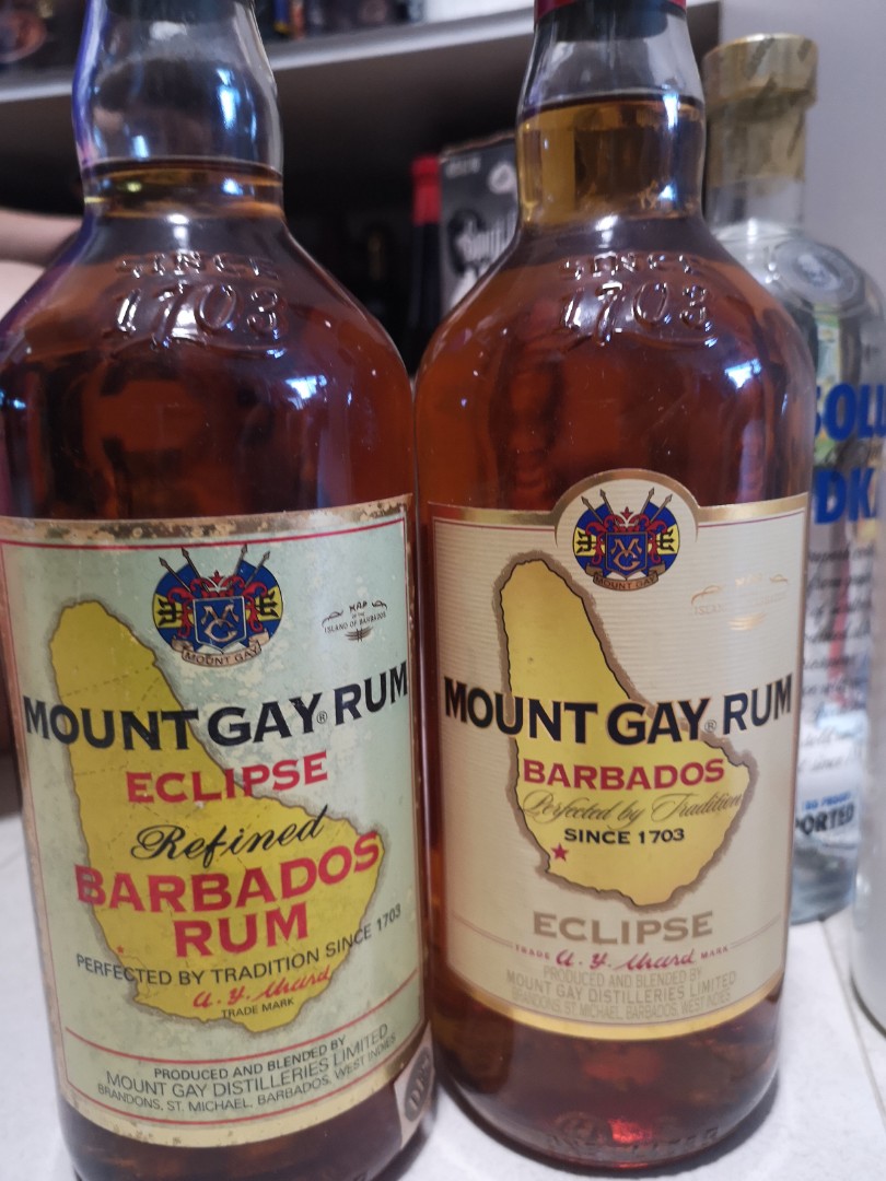 Hard liquor mount gay rum, Food & Drinks, Alcoholic Beverages on Carousell