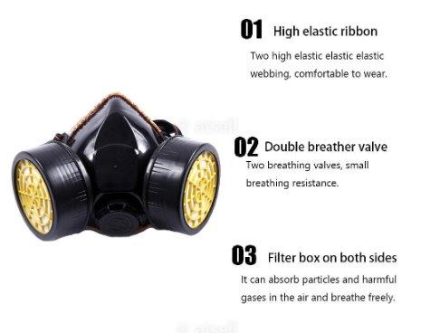 HW Cartridge Industrial Respirator Gas Safety Anti-Dust Chemical Paint ...