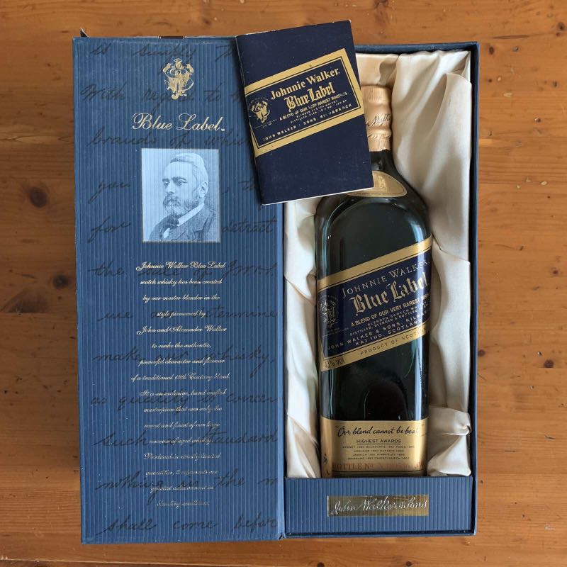 Johnnie Walker Blue Label 750ml, Food & Drinks, Beverages on Carousell