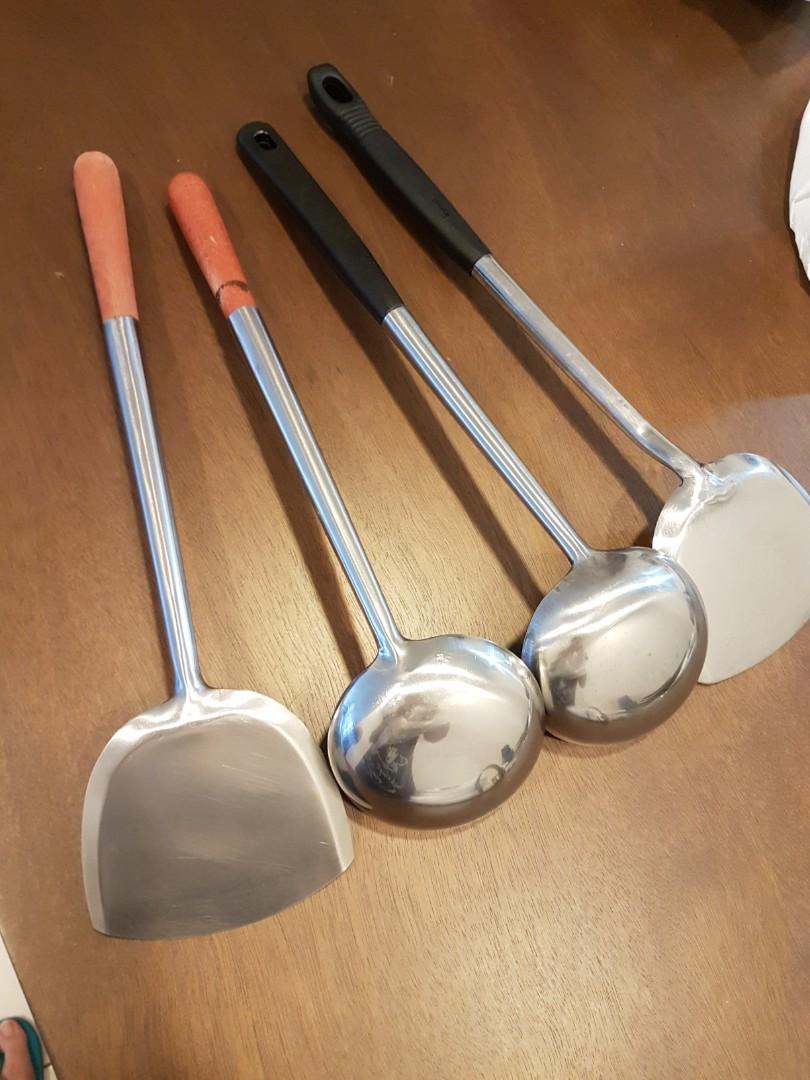 Suncraft Frying slice ladle kitchen utensils, Furniture & Home Living ...