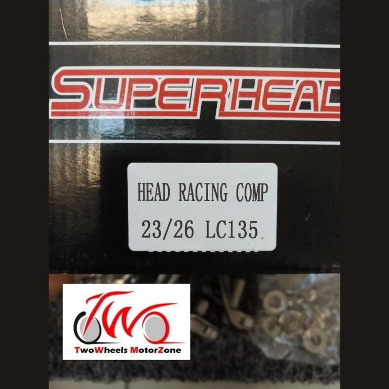 LC135 / T135 / SPARK 135 CYLINDER HEAD RACING SUPERHEAD COMPLETE SET ...