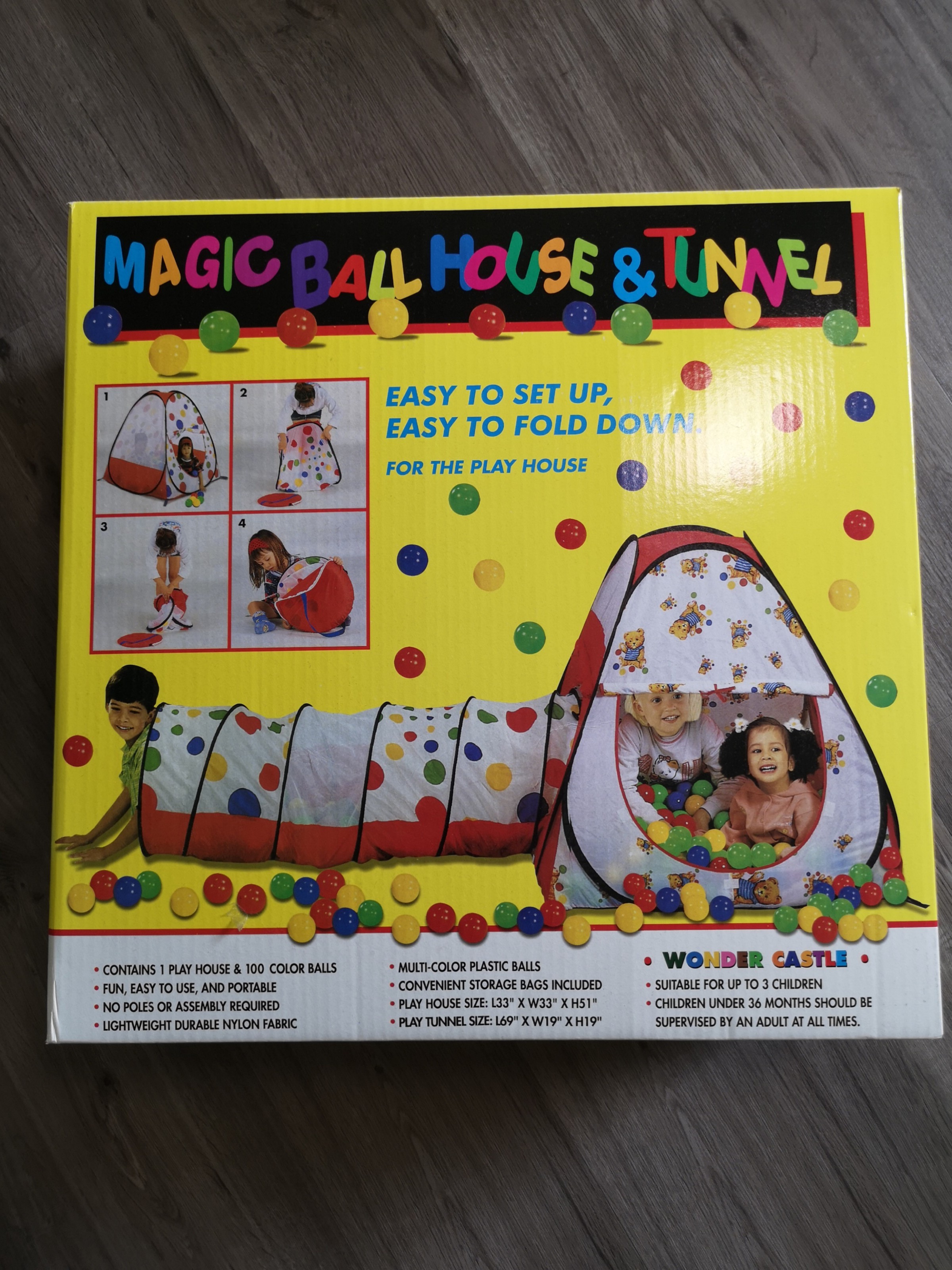 Magic ball house & tunnel, Hobbies & Toys, Toys & Games on Carousell