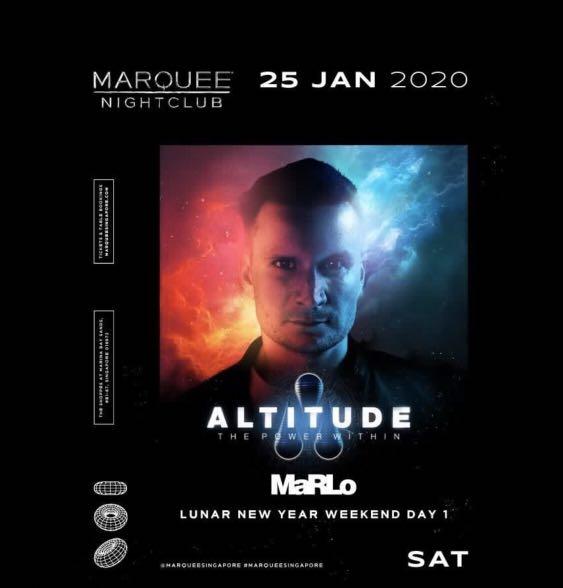 Marlo altitude show @Marquee CNY Huat, Tickets & Vouchers, Local ...