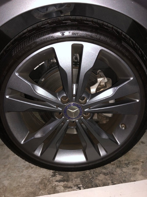 Mercedes Original 18" Rims and Tyres for sale, Car Accessories, Tyres & Rims on Carousell