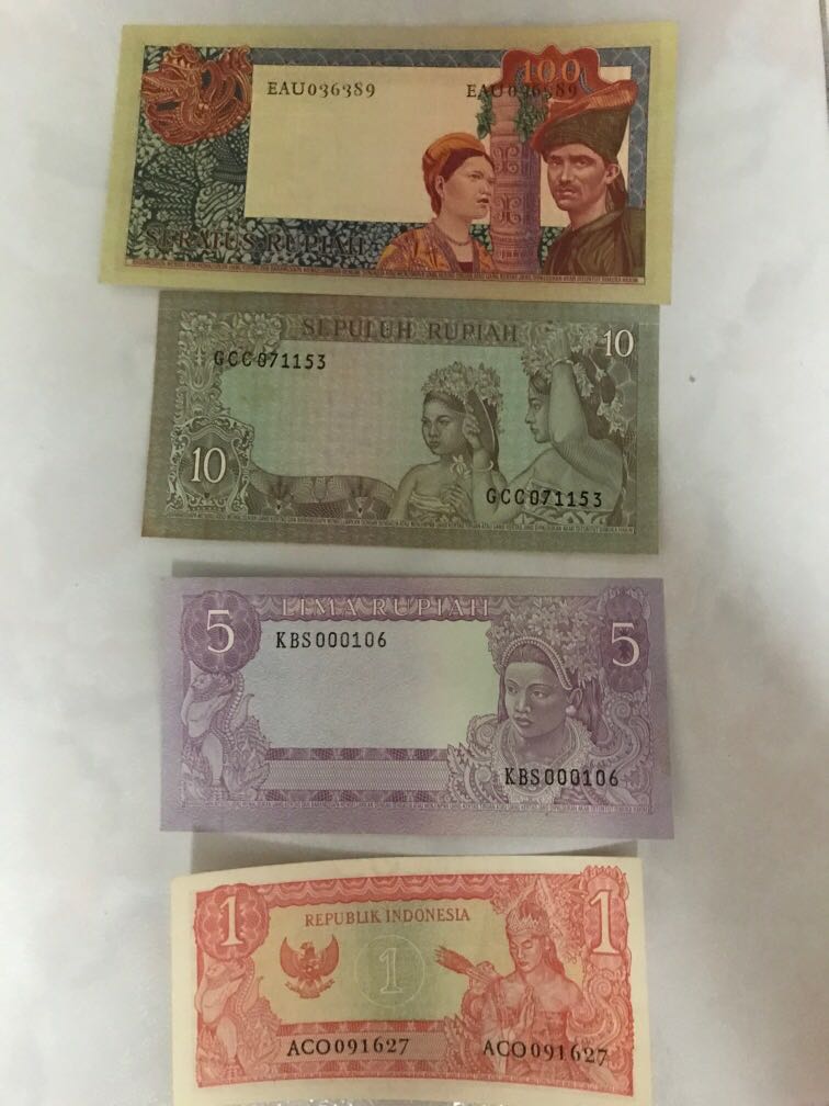 Old Notes - Indonesia Rupiah Sukarno 1960, Hobbies & Toys, Memorabilia ...