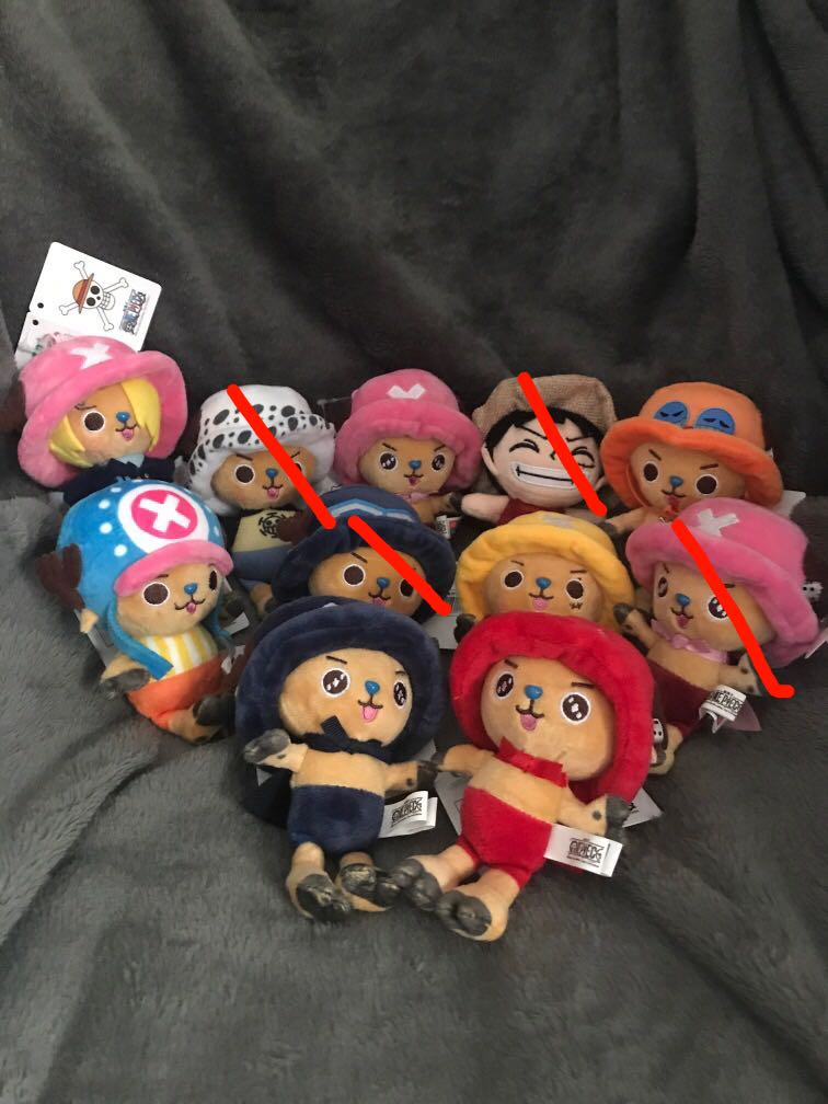 One piece Tony Tony Chopper + Luffy Keychain, Hobbies & Toys, Toys ...