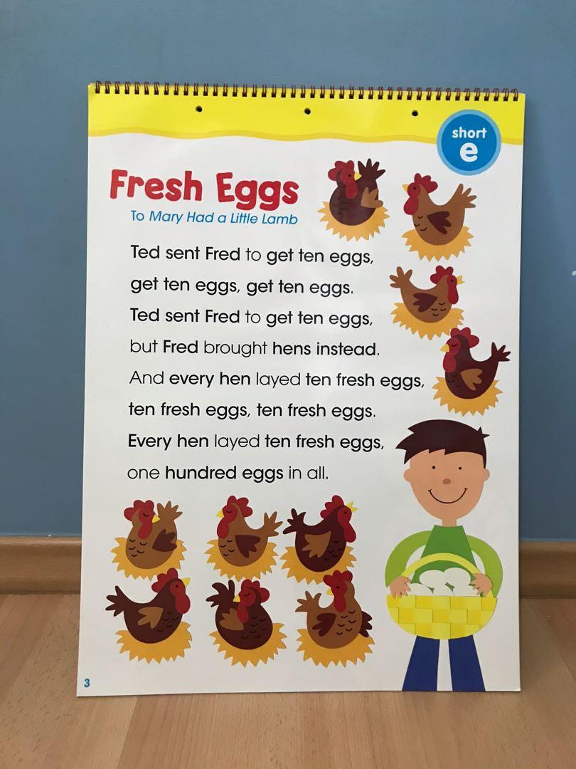 NEW Phonics Sing-Along Flip Chart & CD (Scholastic), Hobbies & Toys ...