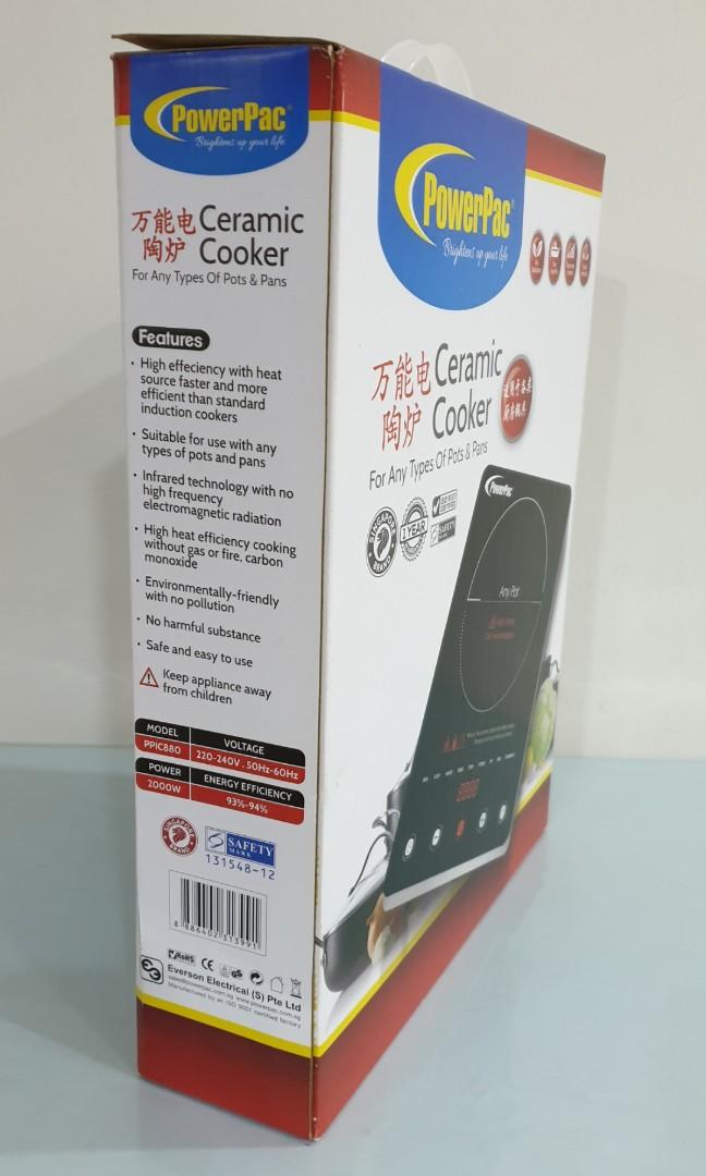 Powerpac ceramic cooker, TV & Home Appliances, Kitchen Appliances ...