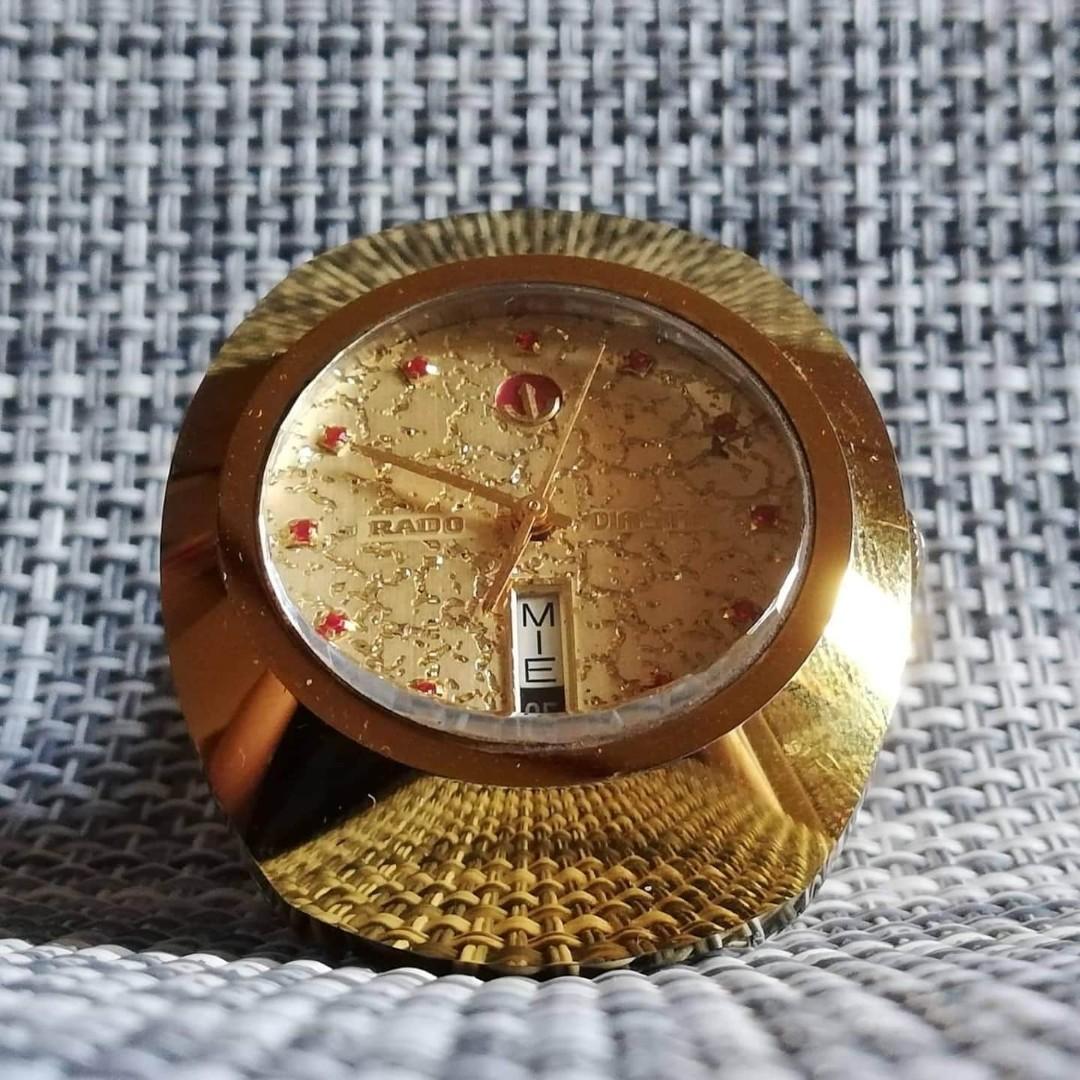 Rado Diastar Textured Ruby Dial Automatic Swiss Watch, Luxury, Watches ...