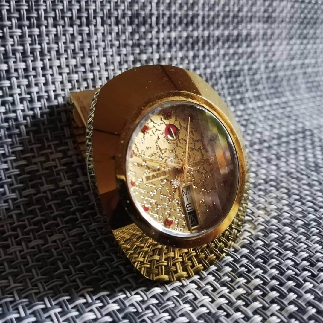 Rado Diastar Textured Ruby Dial Automatic Swiss Watch, Luxury, Watches ...