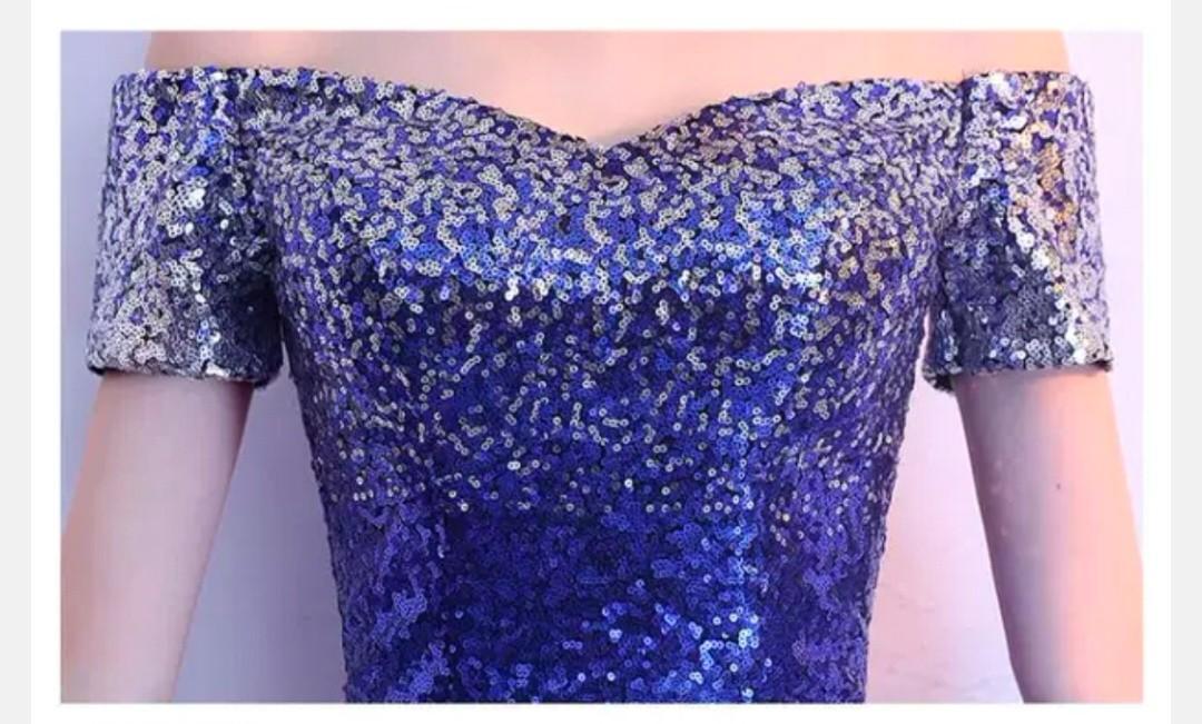 Sequin Gradation Dress / Evening Gown, Women's Fashion, Dresses & Sets ...