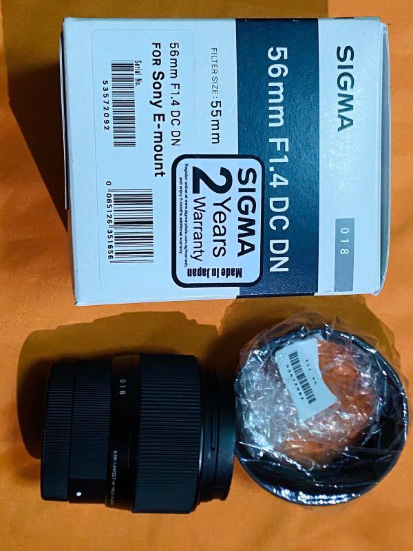 Sigma 56mm f1.4 DC DN FOR SONY E-mount, Photography, Lens & Kits on ...
