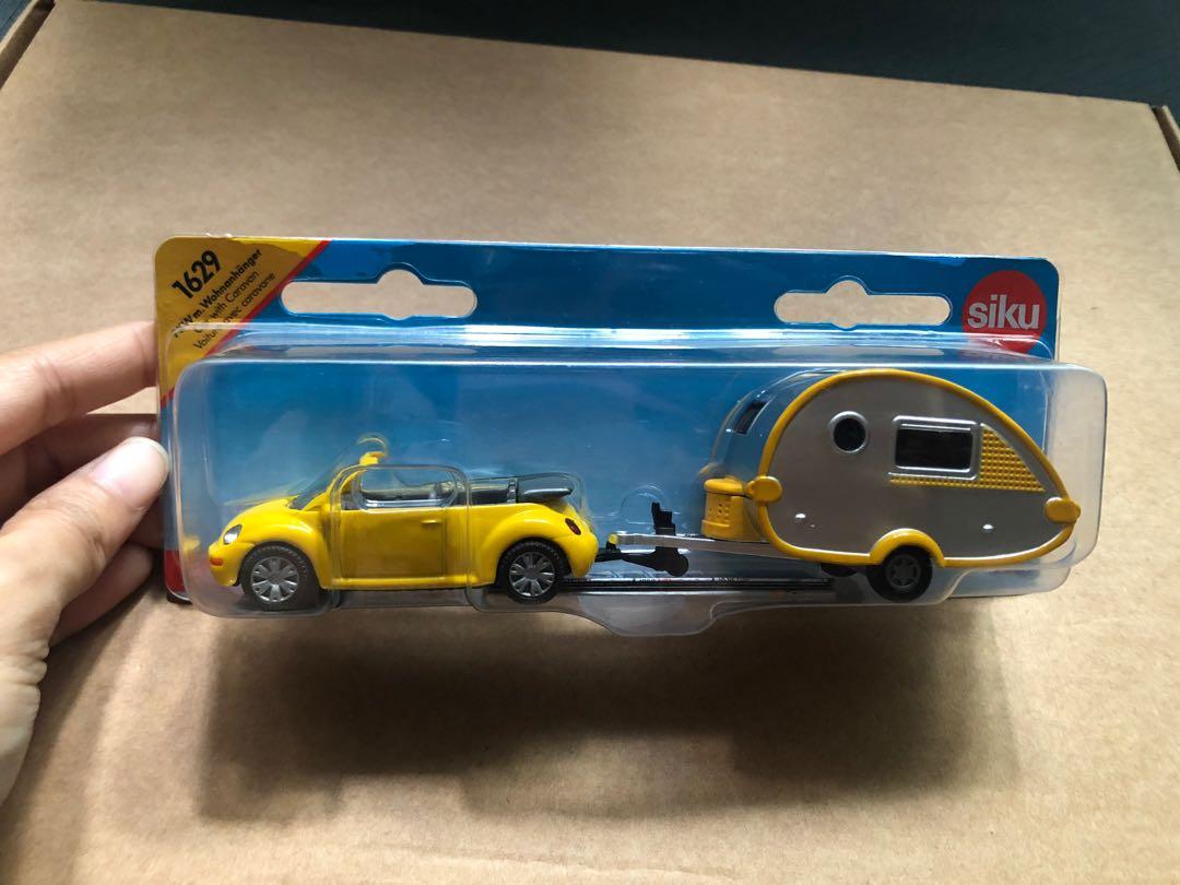 Siku 1629 Volkswagen Car with Caravan, Hobbies & Toys, Toys & Games on Carousell