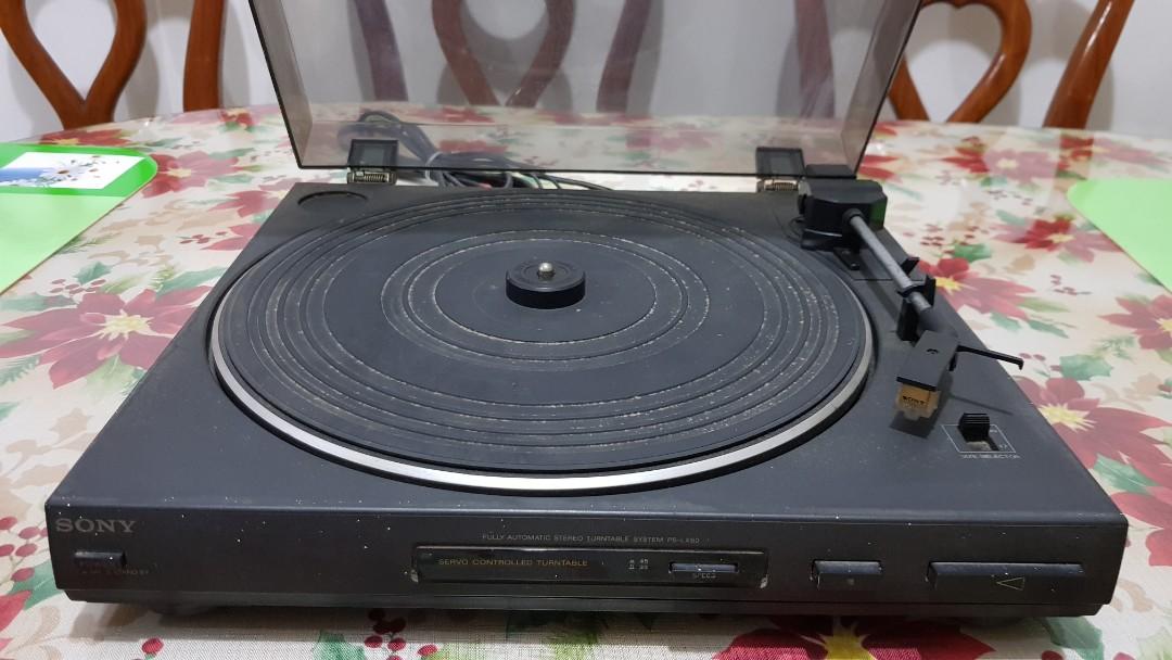 Sony Record Player / Servo Controlled LP Vinyl Turntable, Audio ...